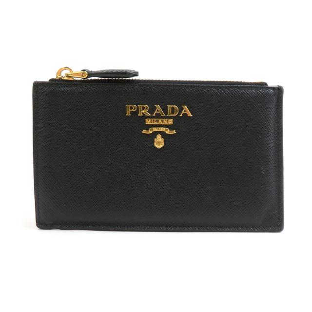 PRADA プラダ ケース ブラック×ピンク 14054 レディース【中古】 56306j