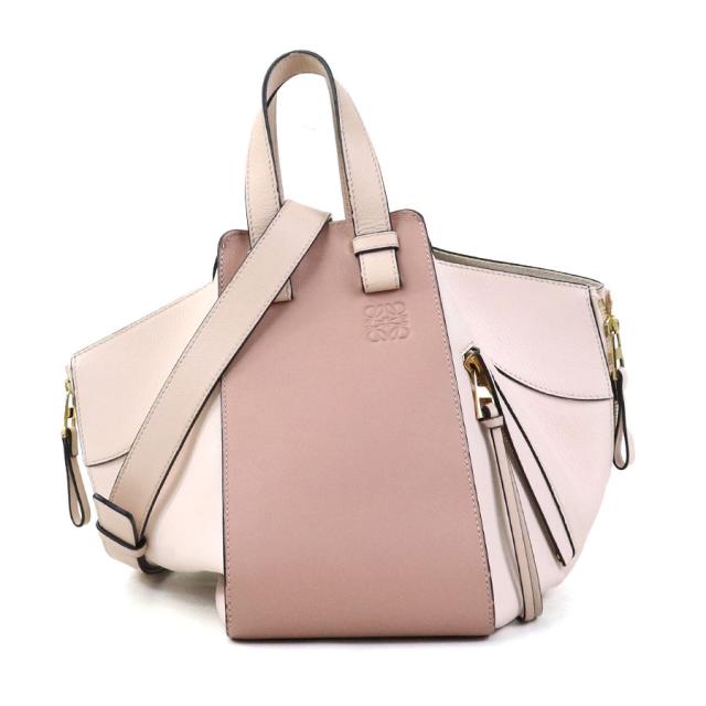 LOEWE ロエベ ハンモック ショルダーバッグ ピンク 14061 レディース【中古】 90172k
