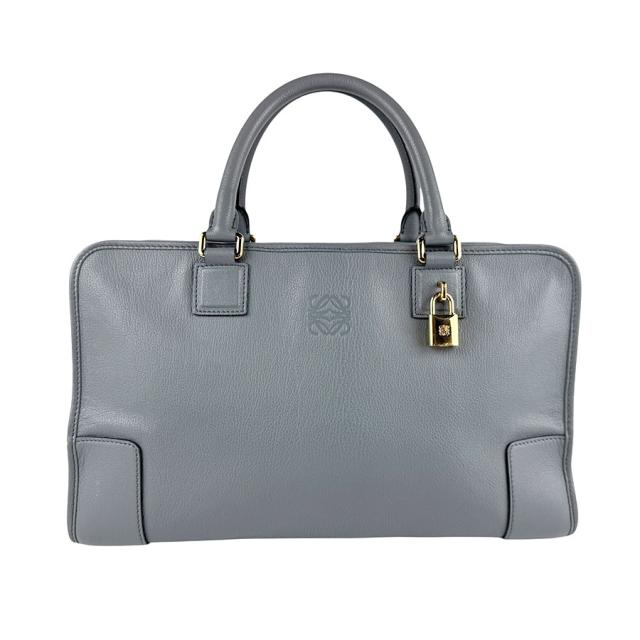 LOEWE ロエベ アマソナ36 ハンドバッグ グレー 14055 レディース【中古】 z6484