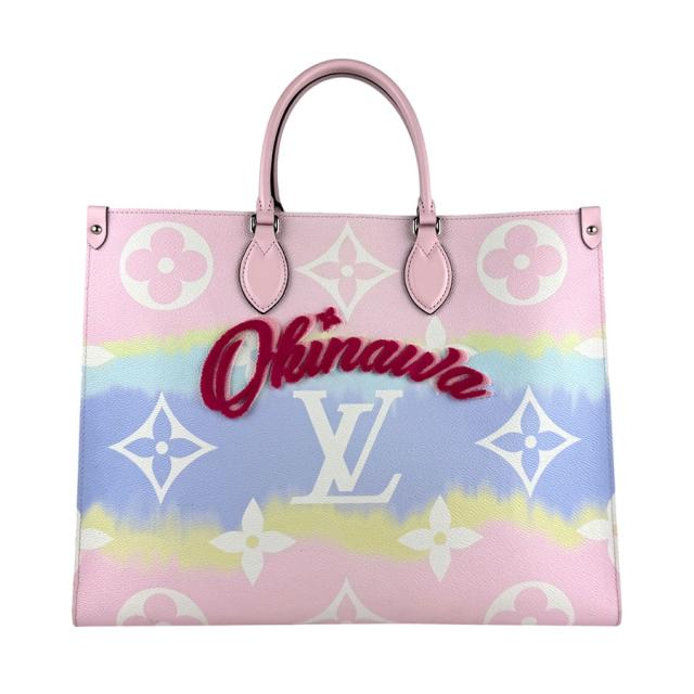 LOUIS VUITTON ルイ ヴィトン オンザゴーGM エスカル M45191 ハンドバッグ ショルダーバッグ パステル 14072 レディース【中古】 z6658