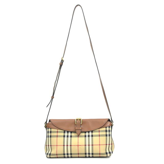 BURBERRY バーバリー ショルダーバッグ ブラウン×ベージュ 14057