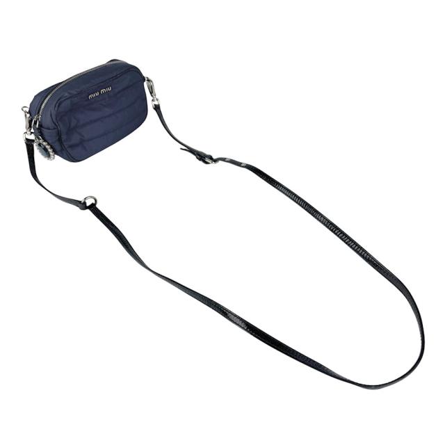 MIUMIU ミュウミュウ ショルダーバッグ ネイビー 14066 レディース【中古】 z6761 MIUMIU ミュウミュウ ショルダーバッグ ネイビー 14066 レディース