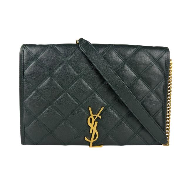 SAINT LAURENT サンローラン 629246 ショルダーバッグ ダークグリーン 14065 レディース【中古】 z6772
