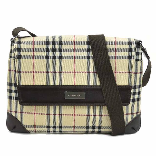 BURBERRY バーバリー ショルダーバッグ ベージュ×ブラウン 14059 レディース【中古】 r10761g