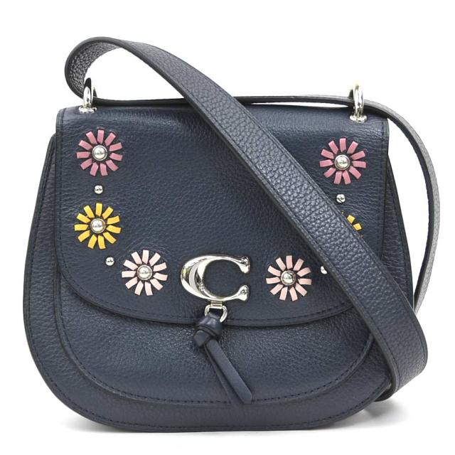 COACH コーチ ショルダーバッグ ネイビー 14066 レディース【中古】 56334a