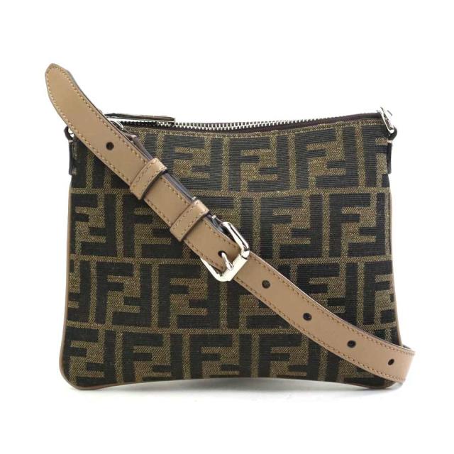 FENDI フェンディ After Bag Mini ズッカ 7N0146 A9ZL 斜め掛けショルダーバッグ ブラウン 14057 メンズ【中古】 e60896k