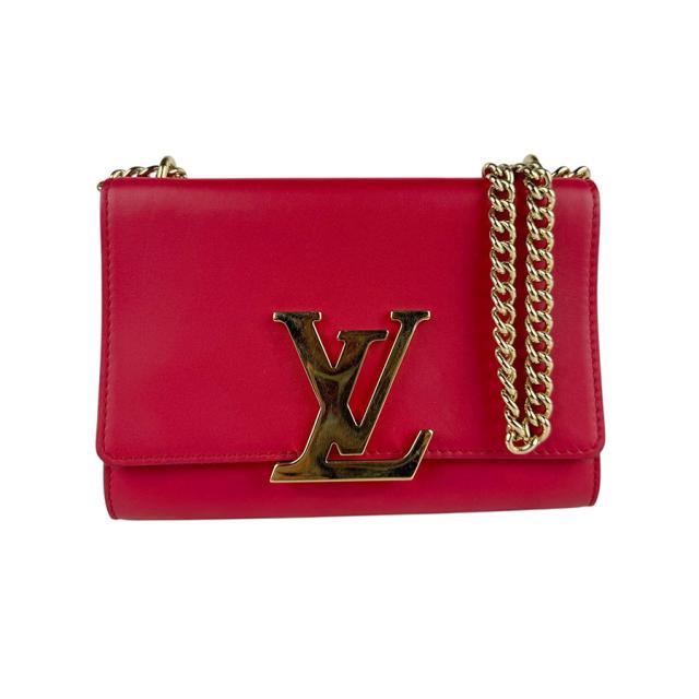 LOUIS VUITTON ルイ ヴィトン ポシェット ルイーズMM ショルダーバッグ レッド 14060 レディース【中古】 z6911