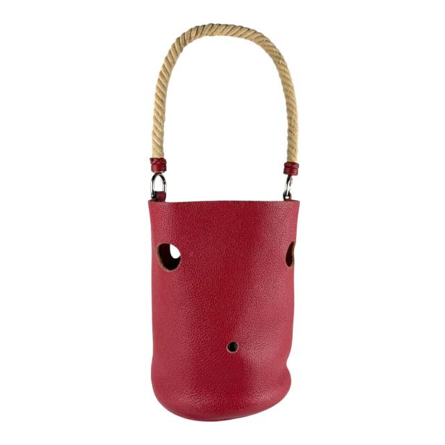 HERMES エルメス マンジョワールPM ハンドバッグ ルージュカザック 14060 レディース【中古】 z6939