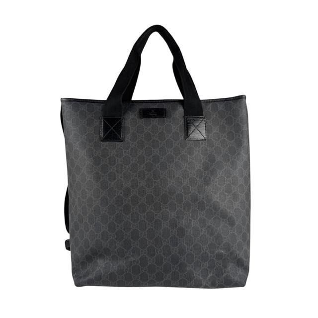 GUCCI グッチ 162168 ハンドバッグ ショルダーバッグ ブラック/グレー 14054 メンズ【中古】 z6950