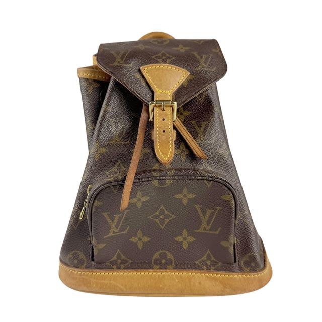 LOUIS VUITTON ルイ ヴィトン ミニ モンスリ モノグラム M51137 リュック ブラウン 14057 レディース【中古】 z6996