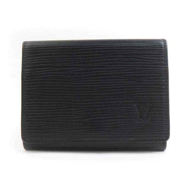 LOUIS VUITTON ルイ ヴィトン アンヴェロップ カルト ドゥ ヴィジット M62292 カードケース ノワール 14054 メンズ【中古】 h31564a
