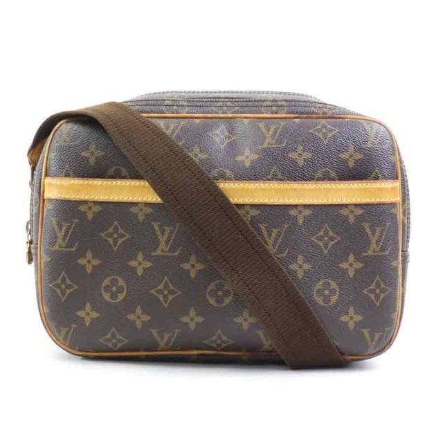 LOUIS VUITTON ルイ ヴィトン リポーターPM M45254 ショルダーバッグ ブラウン 14057 ユニセックス【中古】 h31575a