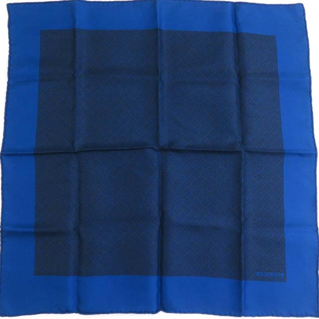 HERMES エルメス ハンカチ ネイビー 14066 メンズ【中古】 h31587a