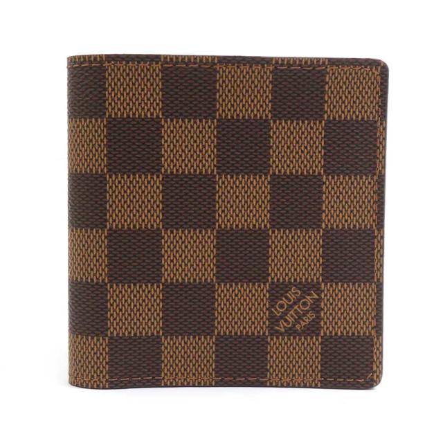 LOUIS VUITTON ルイ ヴィトン ポルトビエ ６カルトクレディ N61666 札入れ エベヌ 14057【中古】 r10808j
