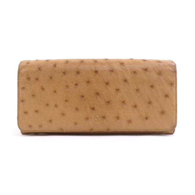 LOEWE ロエベ 長財布 ライトブラウン 14057 ユニセックス【中古】 h31623a