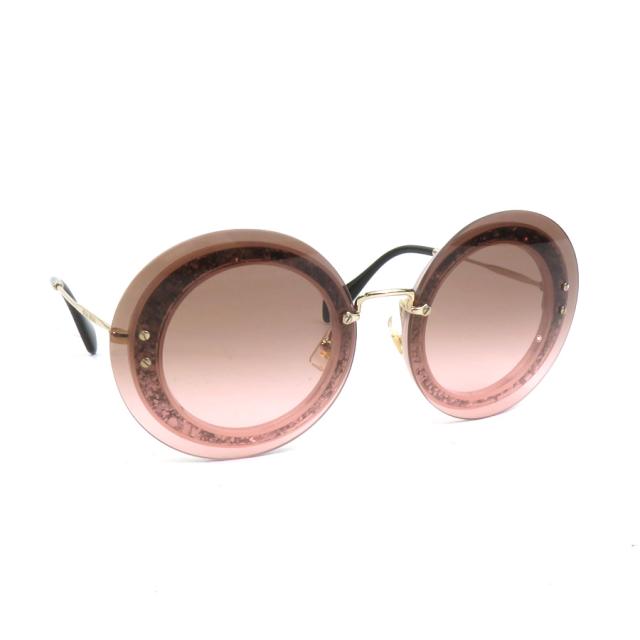 MIUMIU ミュウミュウ サングラス ピンク 14061 レディース【中古】 56394k