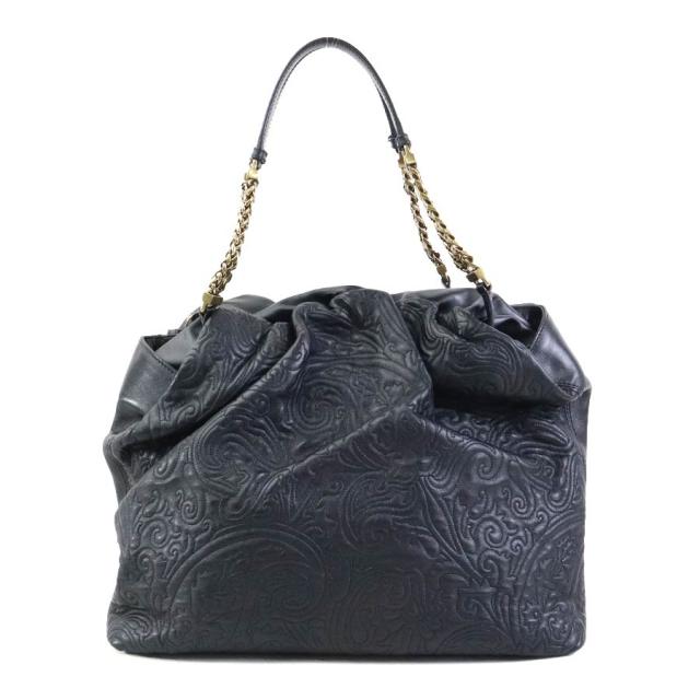 ETRO エトロ ペイズリー ショルダーバッグ ブラック 14054 レディース【中古】 e61013g