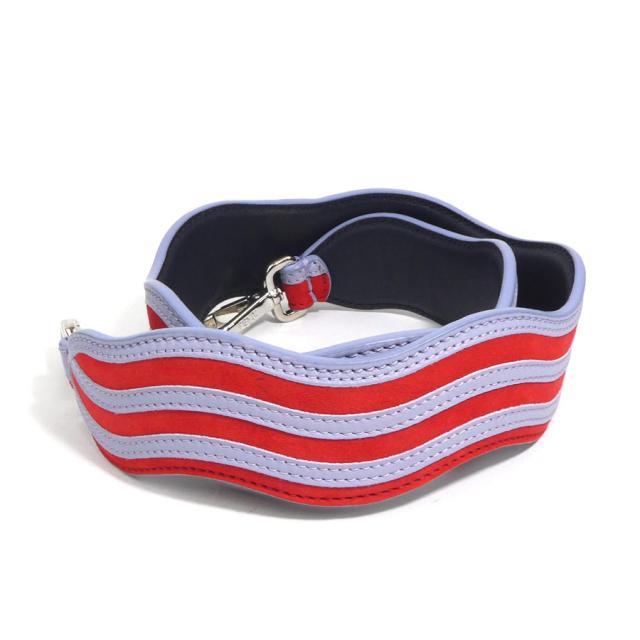 FENDI フェンディ ショルダーストラップ レッド×パープル 14064 レディース【中古】 56421a