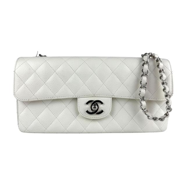 CHANEL シャネル ショルダーバッグ ホワイト 14056 レディース【中古】 z7279