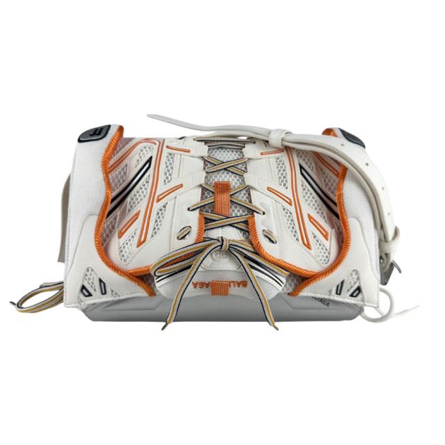 BALENCIAGA バレンシアガ スニーカーヘッドフォンホルダー ショルダーバッグ ホワイト×オレンジ×シルバー 14056 レディース【中古】 z7316