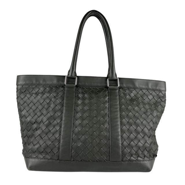 BOTTEGAVENETA ボッテガヴェネタ イントレチャート ハンドバッグ カーキ 14058 ユニセックス【中古】 z7409