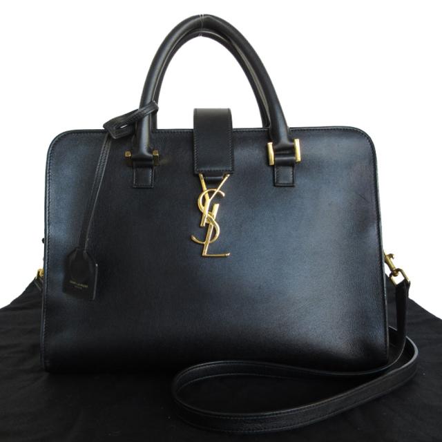 SAINT LAURENT サンローラン ベイビーカバス ハンドバッグ ショルダーバッグ ブラック 14054 レディース【中古】 s0701a