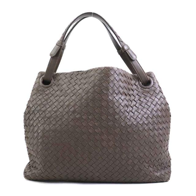 BOTTEGAVENETA ボッテガヴェネタ イントレチャート ショルダーバッグ ブラウン 14057 レディース【中古】 e61032g