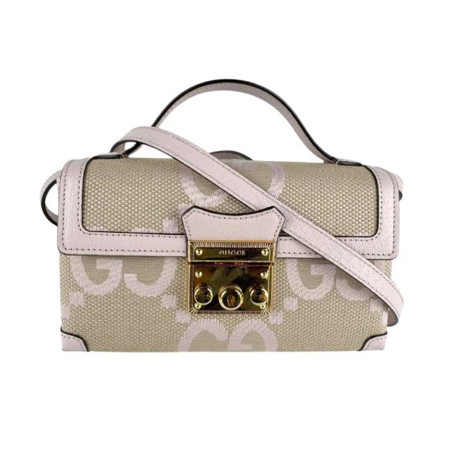 GUCCI グッチ 652683 ショルダーバッグ ベージュ×ピンク 14059 レディース【中古】 z7467