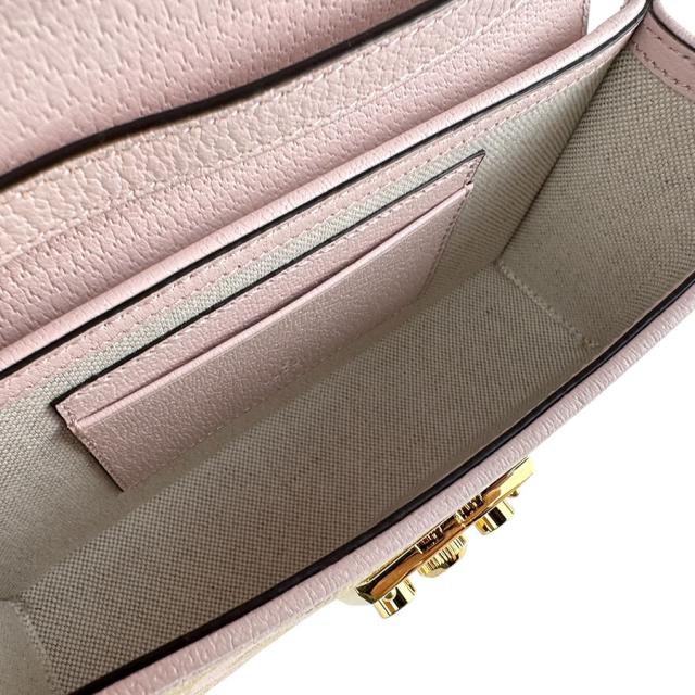 GUCCI グッチ 652683 ショルダーバッグ ベージュ×ピンク 14059
