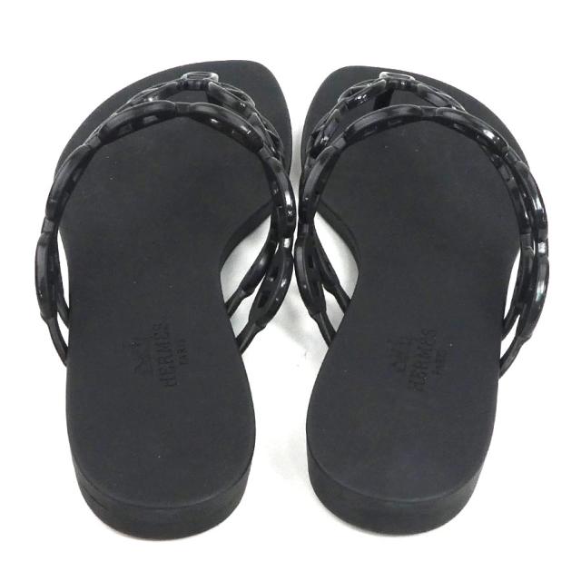 HERMES エルメス アイランド サンダル ブラック 14054 レディース