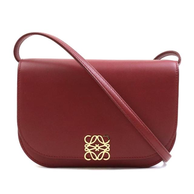 LOEWE ロエベ ゴヤ ショルダーバッグ レッド 14060 レディース【中古】 90199a