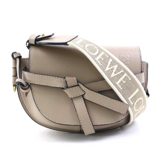 LOEWE ロエベ ショルダーバッグ グレージュ 14055 レディース【中古】 90202a