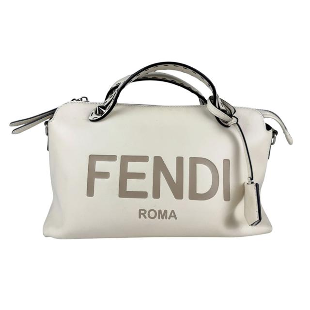 FENDI フェンディ バイ ザ ウェイ ミディアム 8BL146 AC9L ハンドバッグ ショルダーバッグ アイボリー 14056 レディース【中古】 z7565