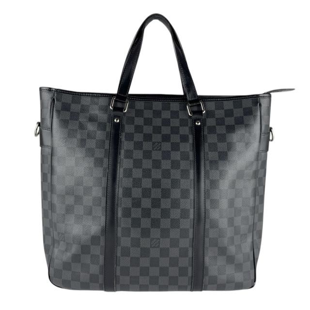 LOUIS VUITTON ルイ ヴィトン タダオ ダミエ グラフィット N51192 ハンドバッグ ブラック 14054 メンズ【中古】 z7729