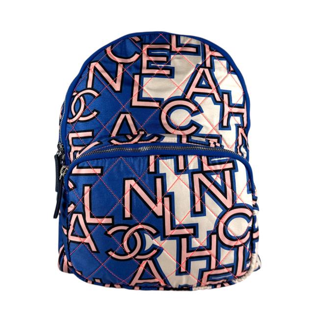 CHANEL シャネル リュック ブルー系 14067 レディース【中古】 z7730