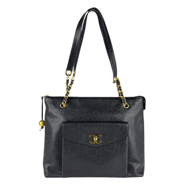 CHANEL シャネル ショルダーバッグ ブラック 14054 レディース【中古】 z7752