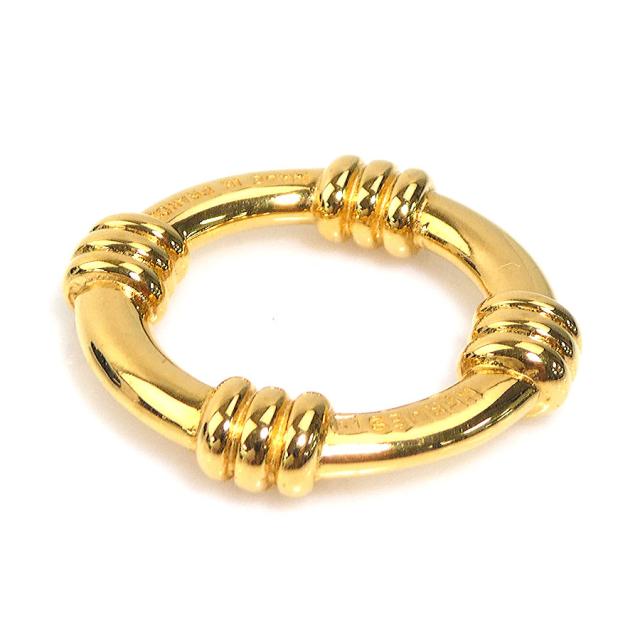 HERMES エルメス スカーフリング ゴールド 14068 レディース【中古】 e61122a