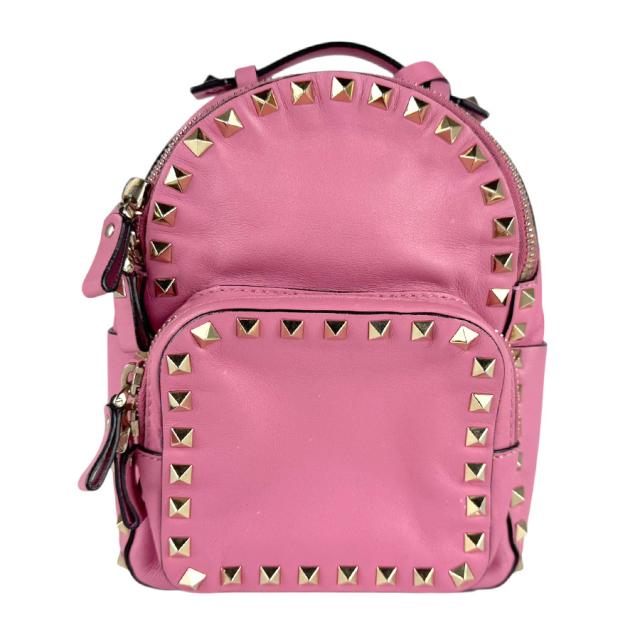 Valentino Garavani ヴァレンティノ ガラヴァーニ リュック ピンク 14061 レディース【中古】 z7753