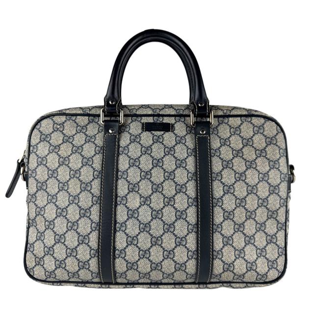 GUCCI グッチ 322287 ハンドバッグ ビジネスバッグ ネイビー 14066 メンズ【中古】 z7766
