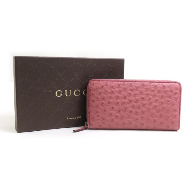 GUCCI グッチ 302005 ラウンドファスナー長財布 モーヴピンク 14061 レディース【中古】 56467a GUCCI グッチ 302005 ラウンドファスナー長財布 モーヴピンク 14061