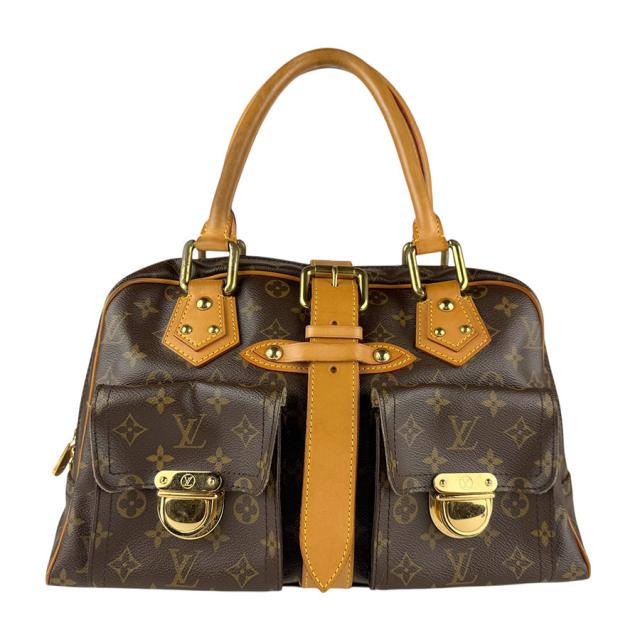 LOUIS VUITTON ルイ ヴィトン マンハッタンGM M40025 ハンドバッグ ブラウン 14057 ユニセックス【中古】 z7793