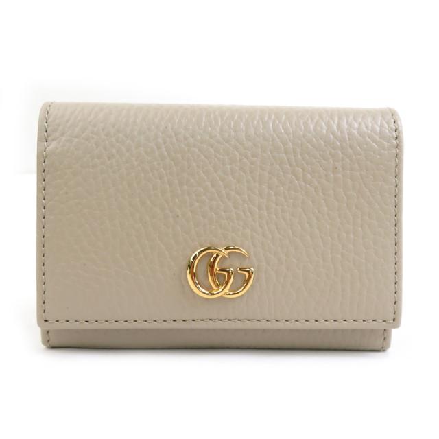 GUCCI グッチ 739525 カードケース 名刺入れ ベージュ 14059 レディース【中古】 h31745g