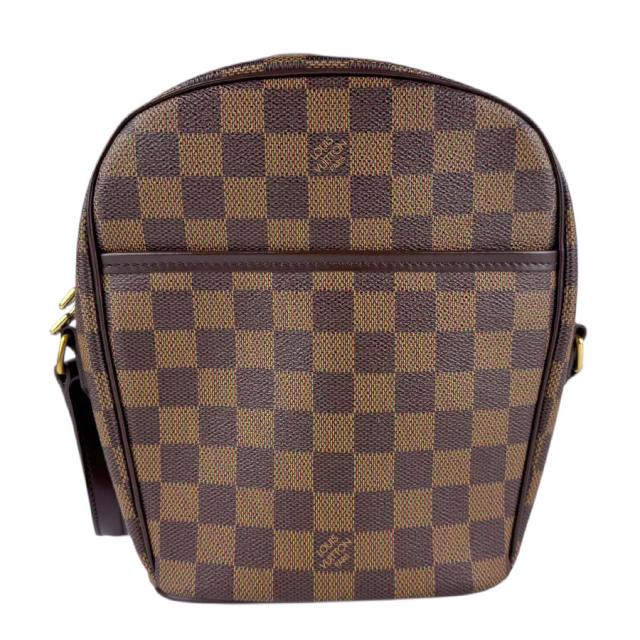 LOUIS VUITTON ルイ ヴィトン イパネマPM ダミエ N51294 斜め掛けショルダーバッグ ブラウン 14057 レディース【中古】 z7889