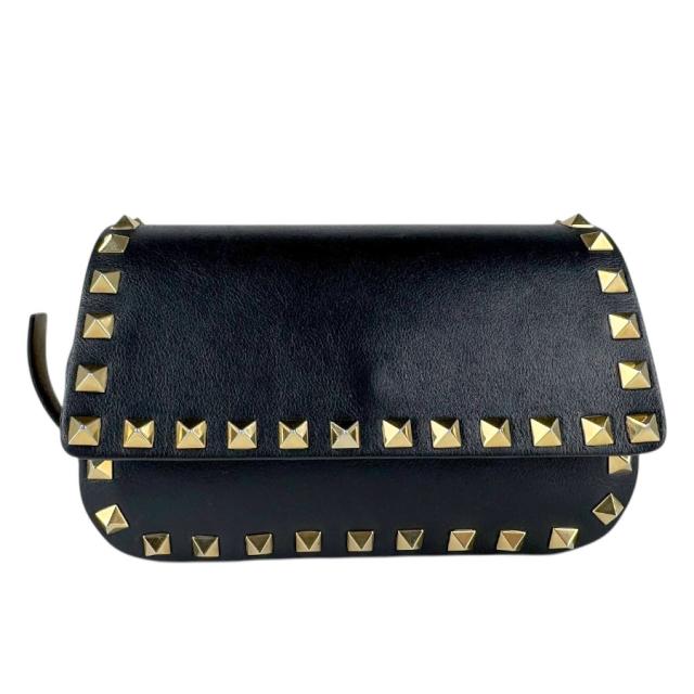 Valentino Garavani ヴァレンティノ ガラヴァーニ ウエストバッグ ベルトバッグ ブラック 14054 レディース【中古】 z7892