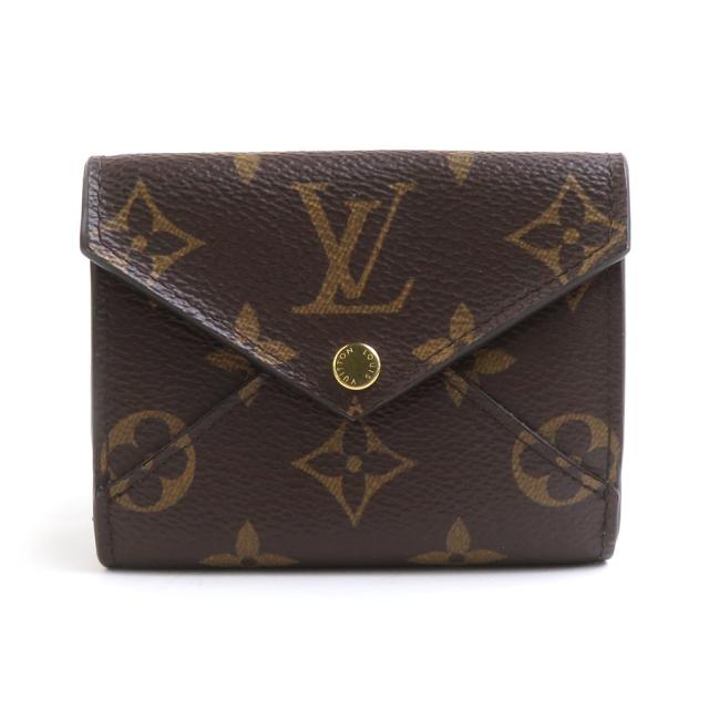 LOUIS VUITTON ルイ ヴィトン ポルトフォイユ セレスト モノグラム M81665 三つ折り財布 コンパクトウォレット ブラウン/ピンク 14057 レディース【中古】 e61157i
