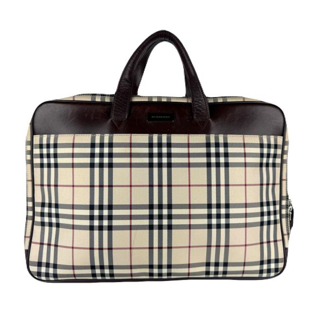 BURBERRY バーバリー ショルダーバッグ ハンドバッグ ベージュ×ブラウン 14059 ユニセックス【中古】 z7922