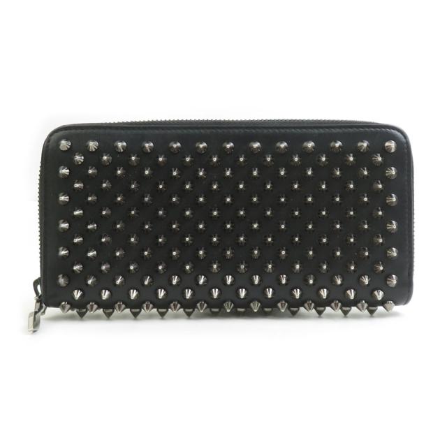 Christian Louboutin クリスチャンルブタン ラウンドファスナー長財布 ブラック 14054 ユニセックス【中古】 h31762g