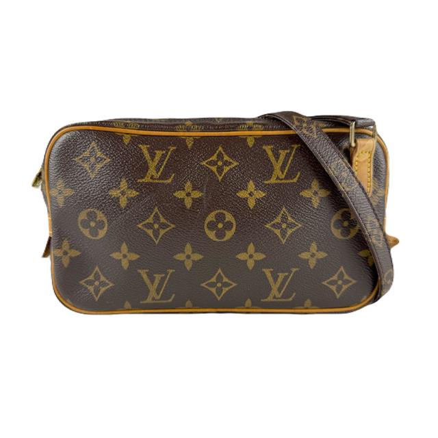 LOUIS VUITTON ルイ ヴィトン マルリー バンドリエール モノグラム M51828 斜め掛けショルダーバッグ ブラウン 14057 レディース【中古】 z7955