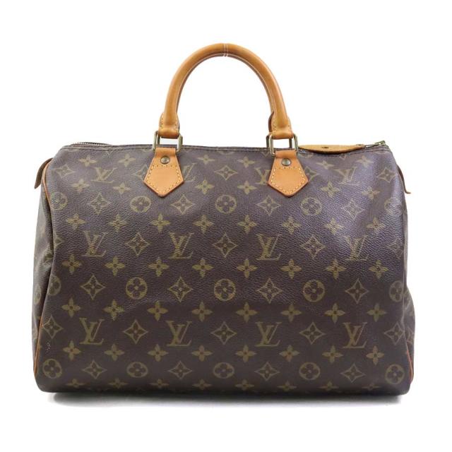LOUIS VUITTON ルイ ヴィトン スピーディ35 モノグラム ハンドバッグ ブラウン 14057 ユニセックス【中古】 e61192a