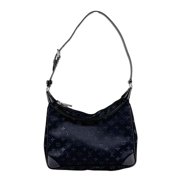 LOUIS VUITTON ルイ ヴィトン リトル ブローニュ モノグラム サテン M92142 ショルダーバッグ ノワール 14054 レディース【中古】 z7984